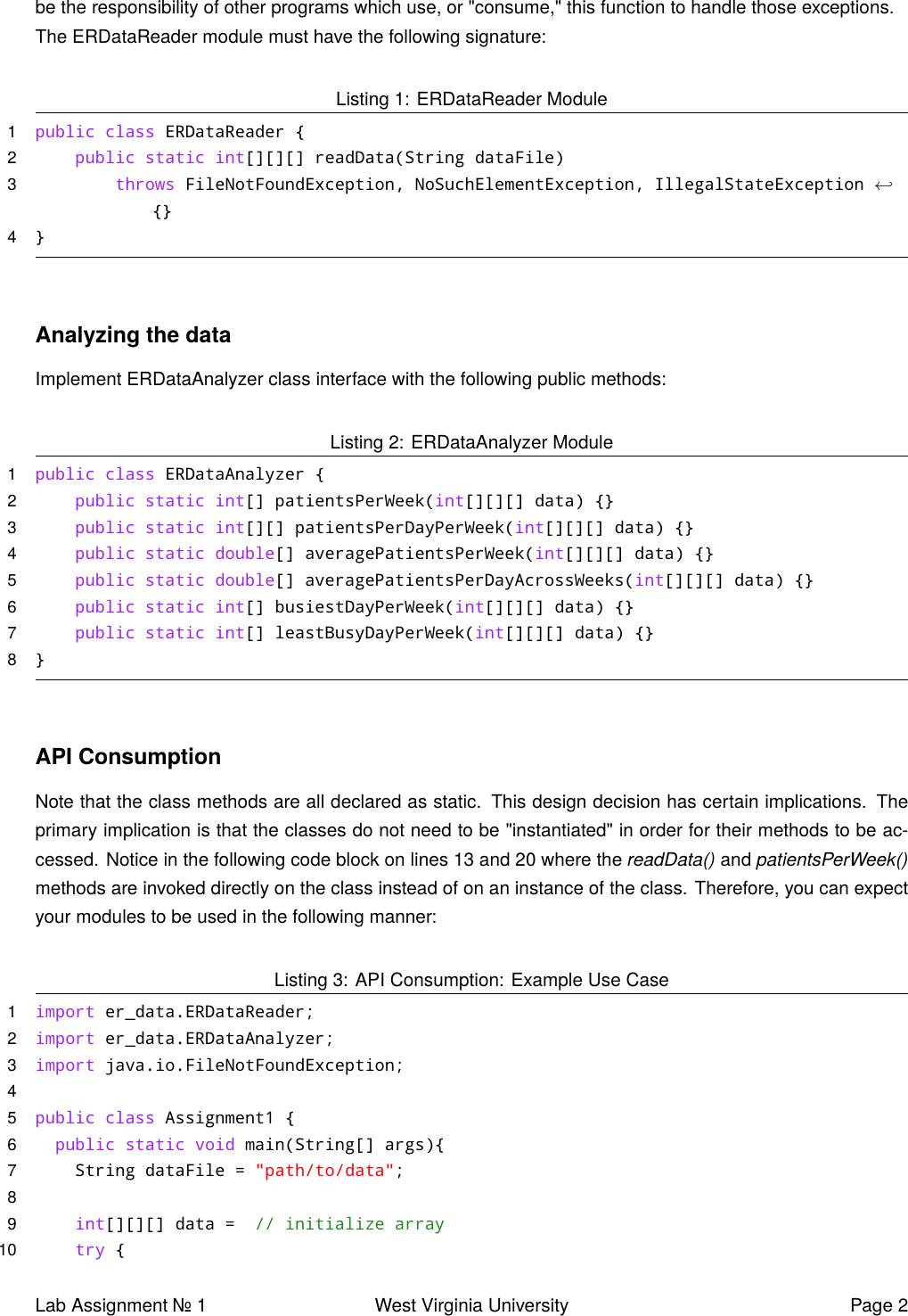 Lab Assignment 1 Instructions