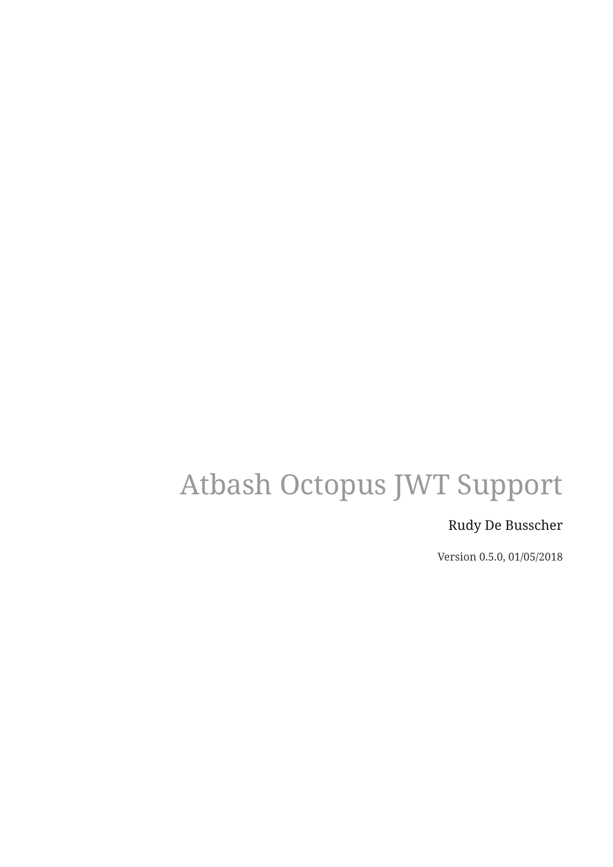 Atbash Octopus JWT Support Manual