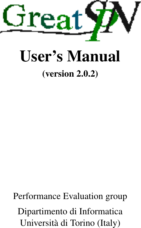 GreatSPN User Manual