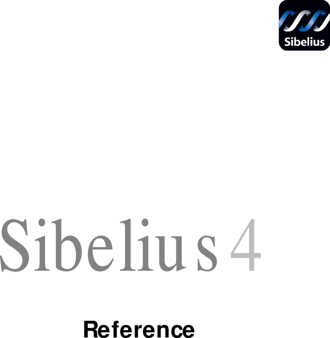 Sibelius Reference Avid Audio 4 (English) Sibelius4 en