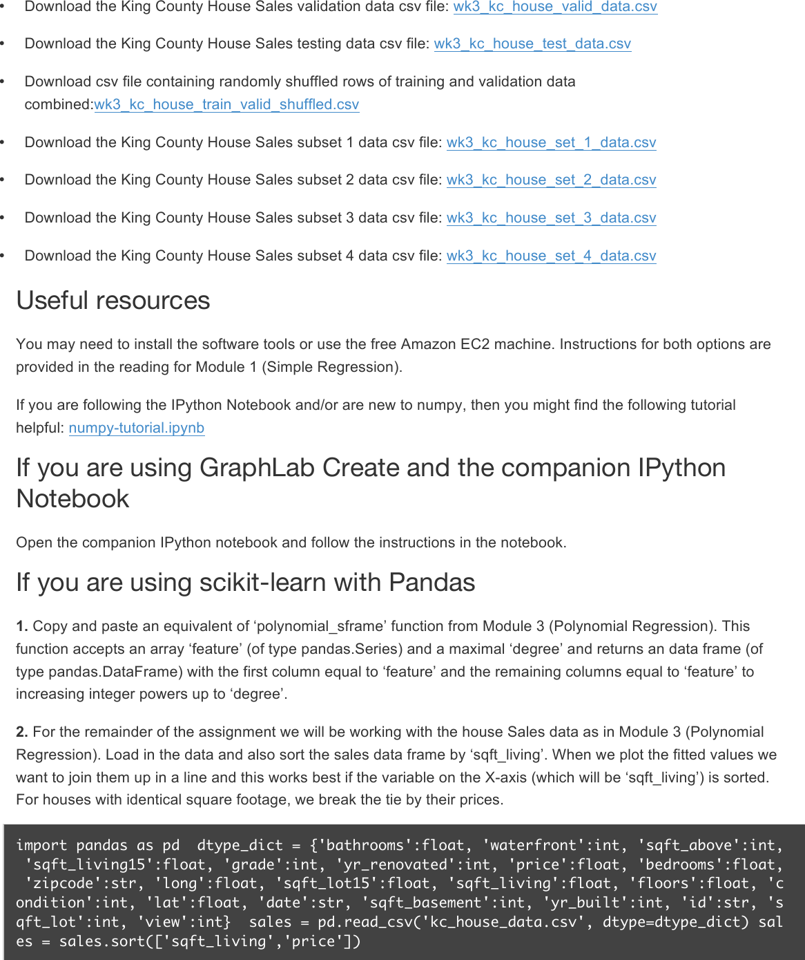 Week 04 ridge regression assignment 01 instructions