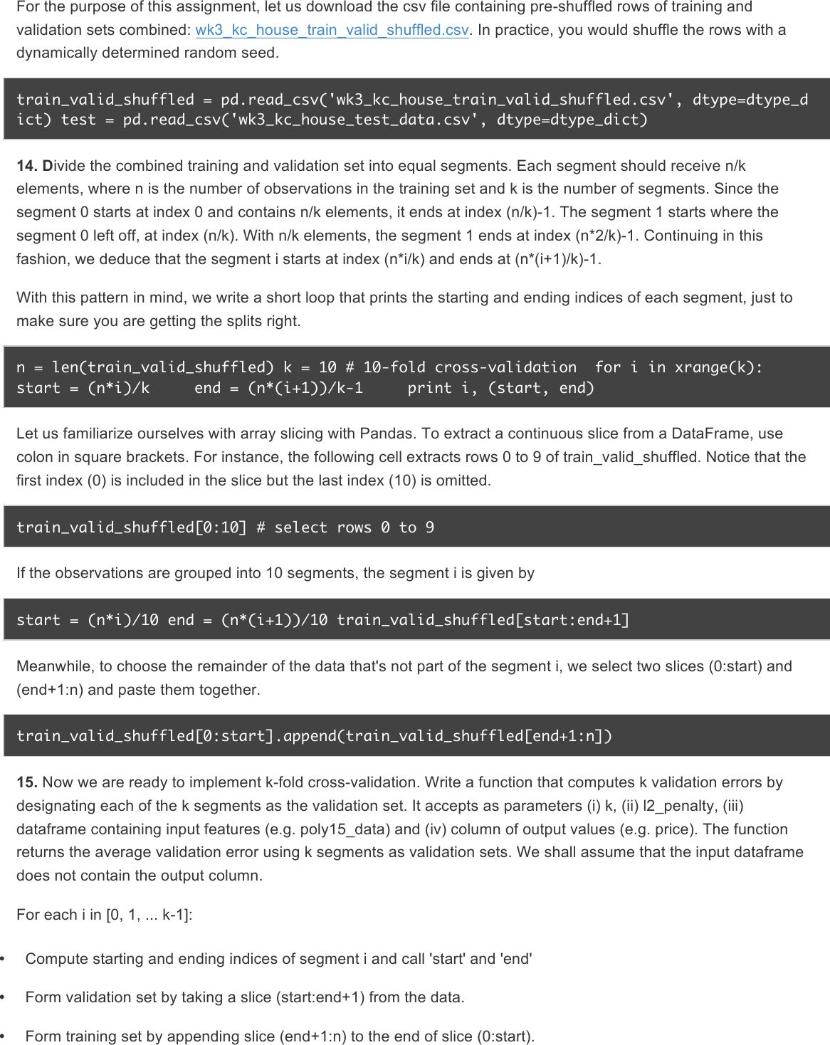Week 04 Ridge Regression Assignment 01 Instructions