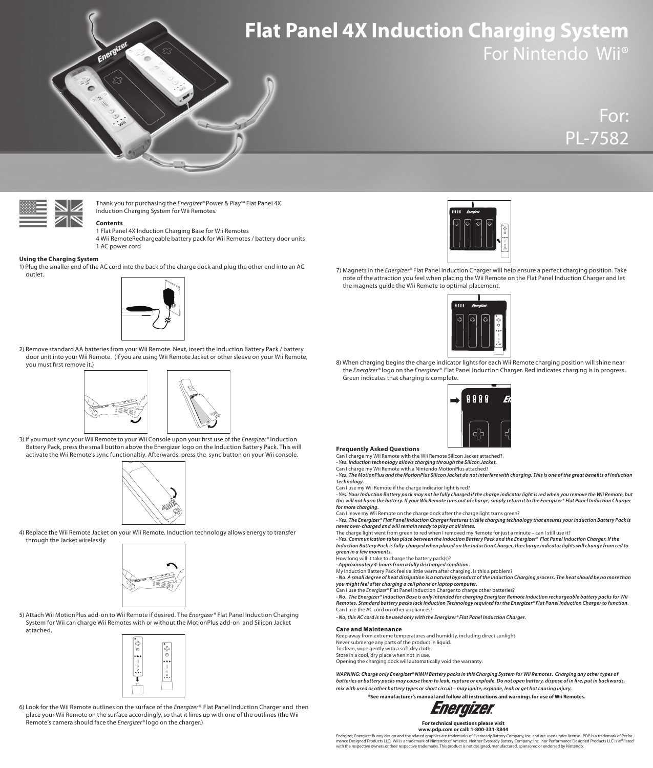 Pdp Power And Play Pl 7582 Users Manual