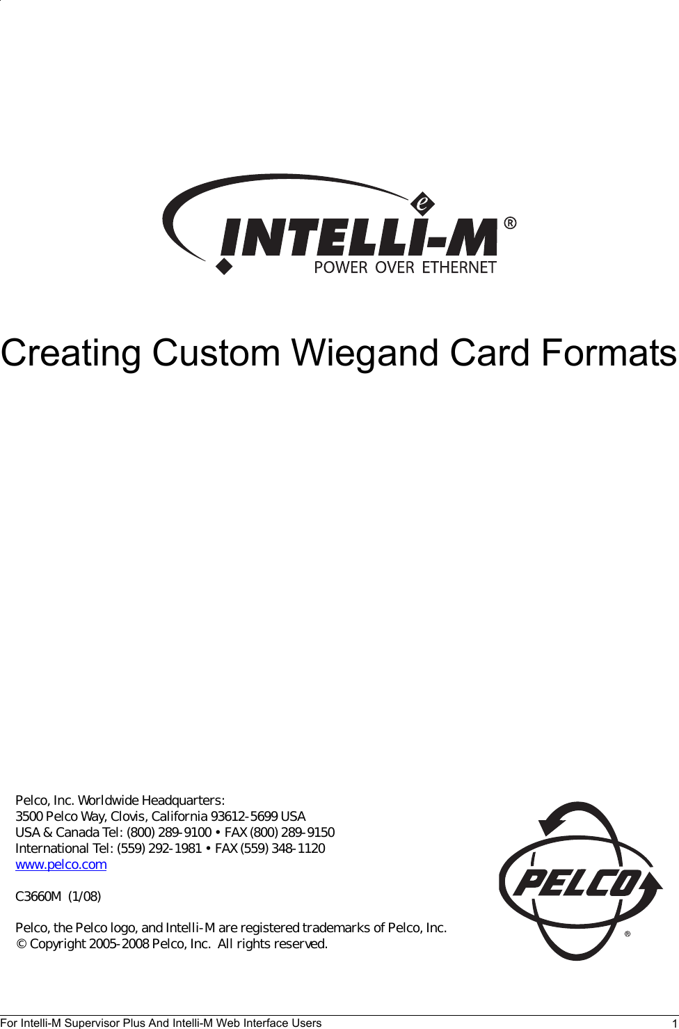 Pelco Intelli M Supervisor Plus C3660M Users Manual Creating_Custom ...