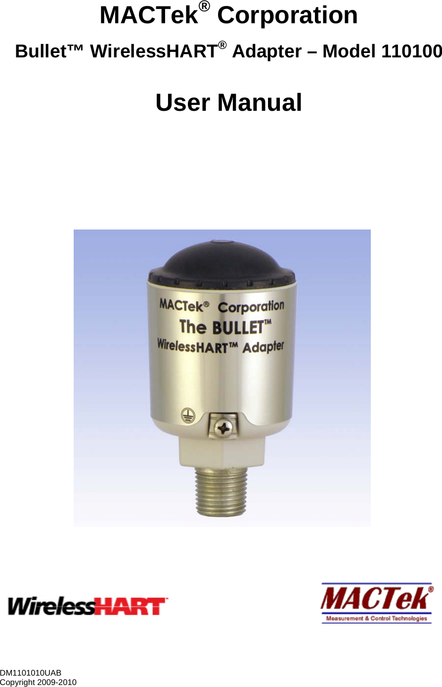 Pepperl and Fuchs WA1101 WirelessHART Adapter User Manual DM1101010UAB ...