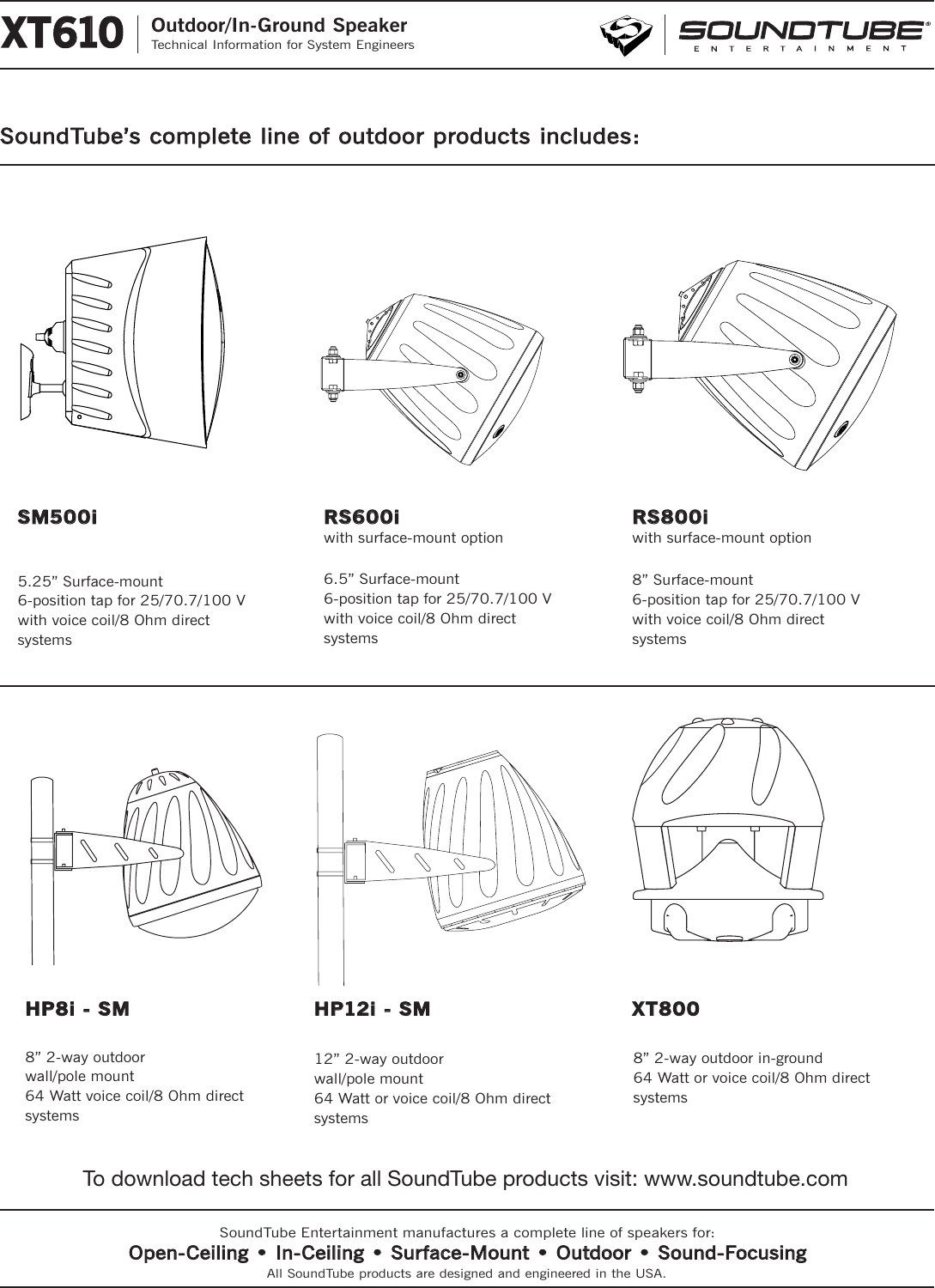 Phase Technology Outdoor In Ground Speaker Xt610 Users Manual New Tech