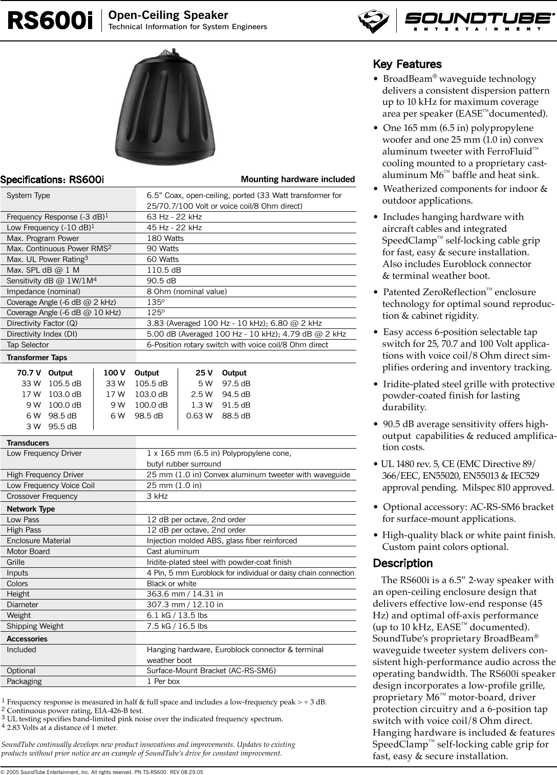 Phase Technology Rs600I Users Manual RS600_ 08_29