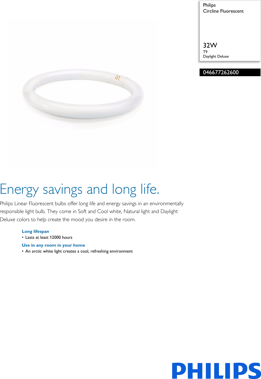 Philips Circline Fluorescent Light Bulb | Shelly Lighting