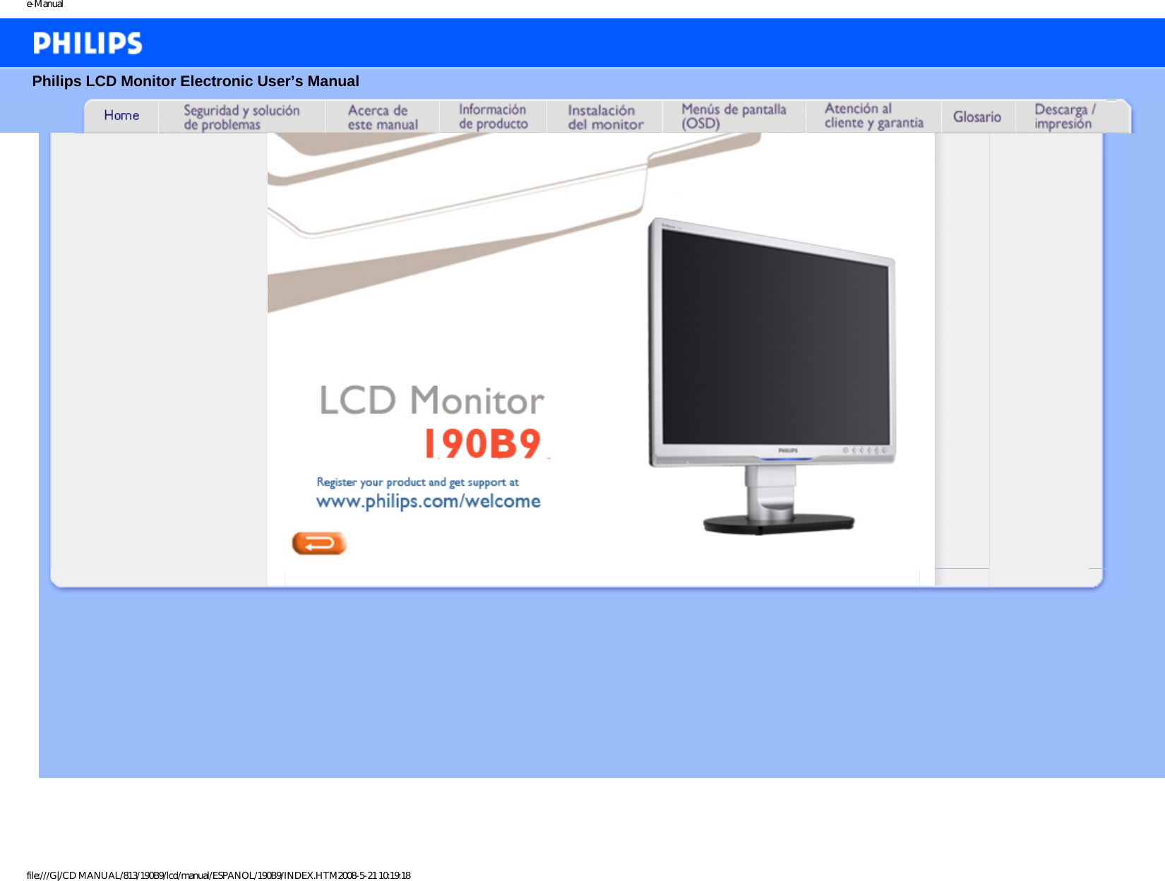 Philips E Manual User 190b9cb 27 Dfu Esp