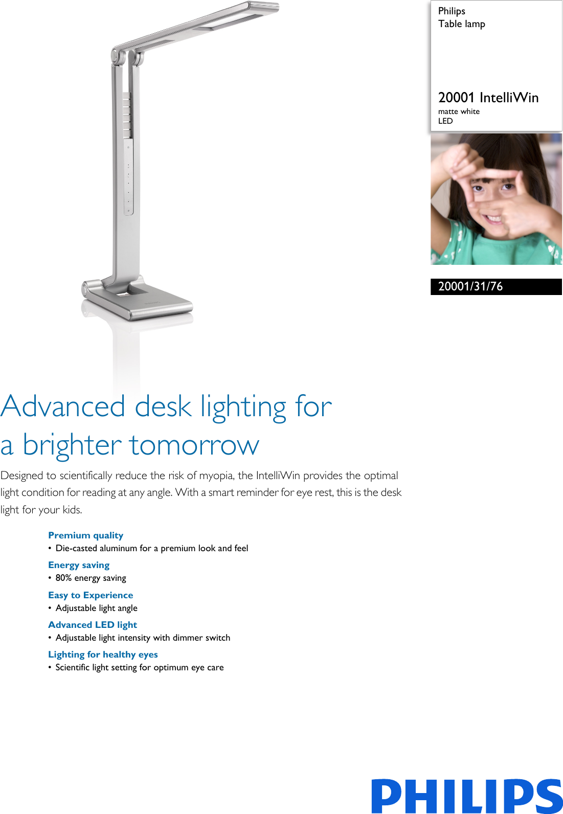Philips 20001/31/76 200013176 Table Lamp User Manual Leaflet Pss Aenhk