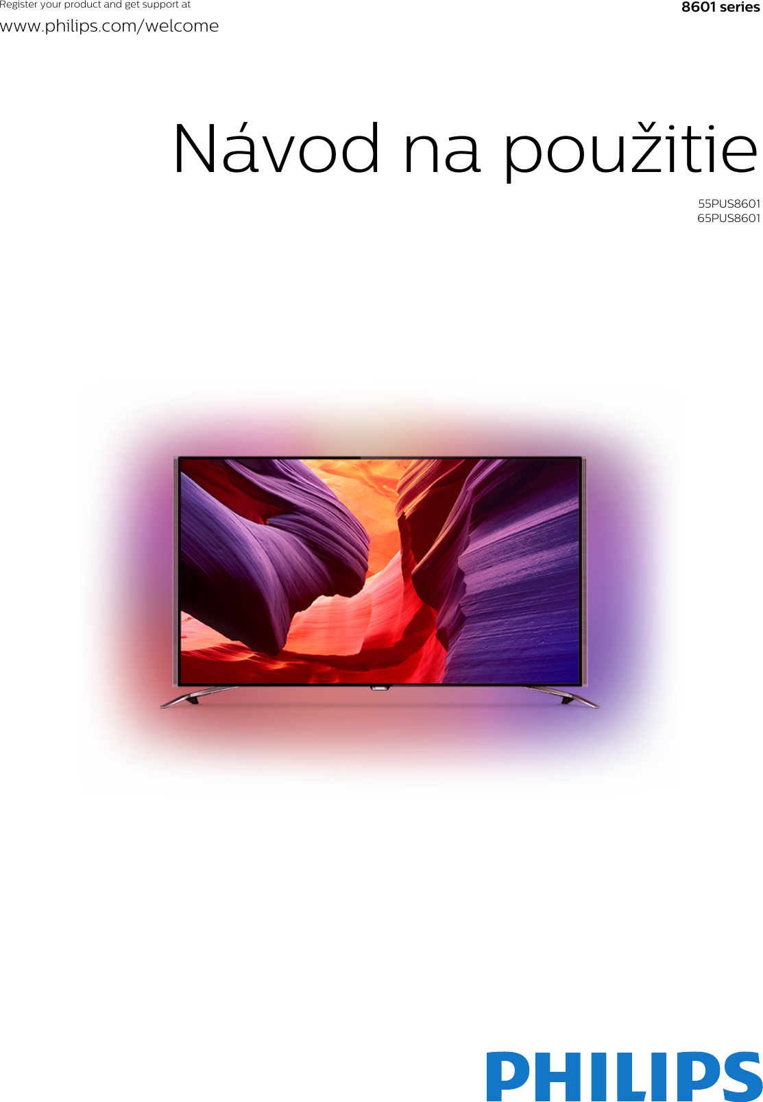 Philips User Manual 55pus8601 60 Dfu Slk