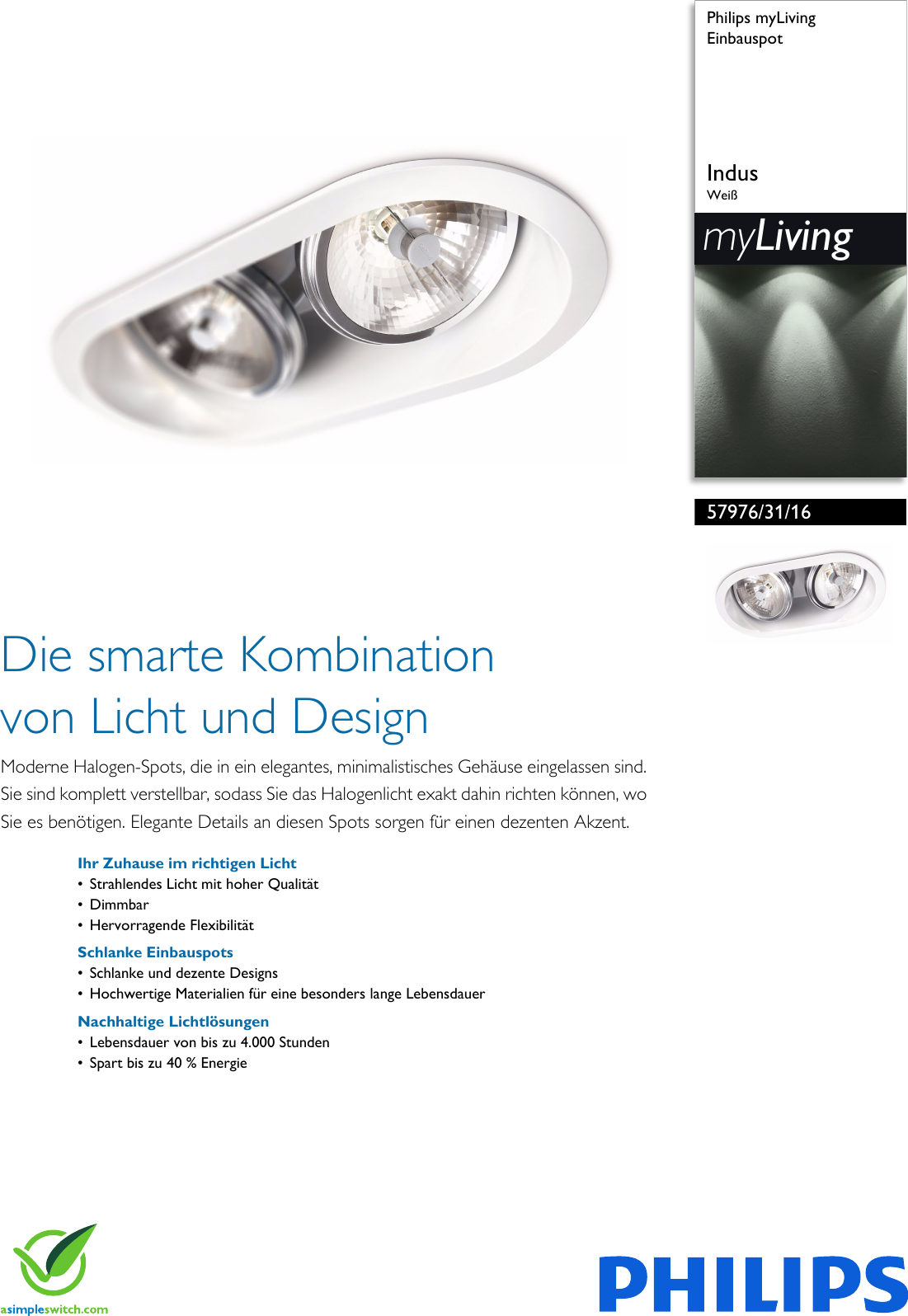 Philips 57976/31/16 Leaflet 579763116 Released Germany (German) User ...