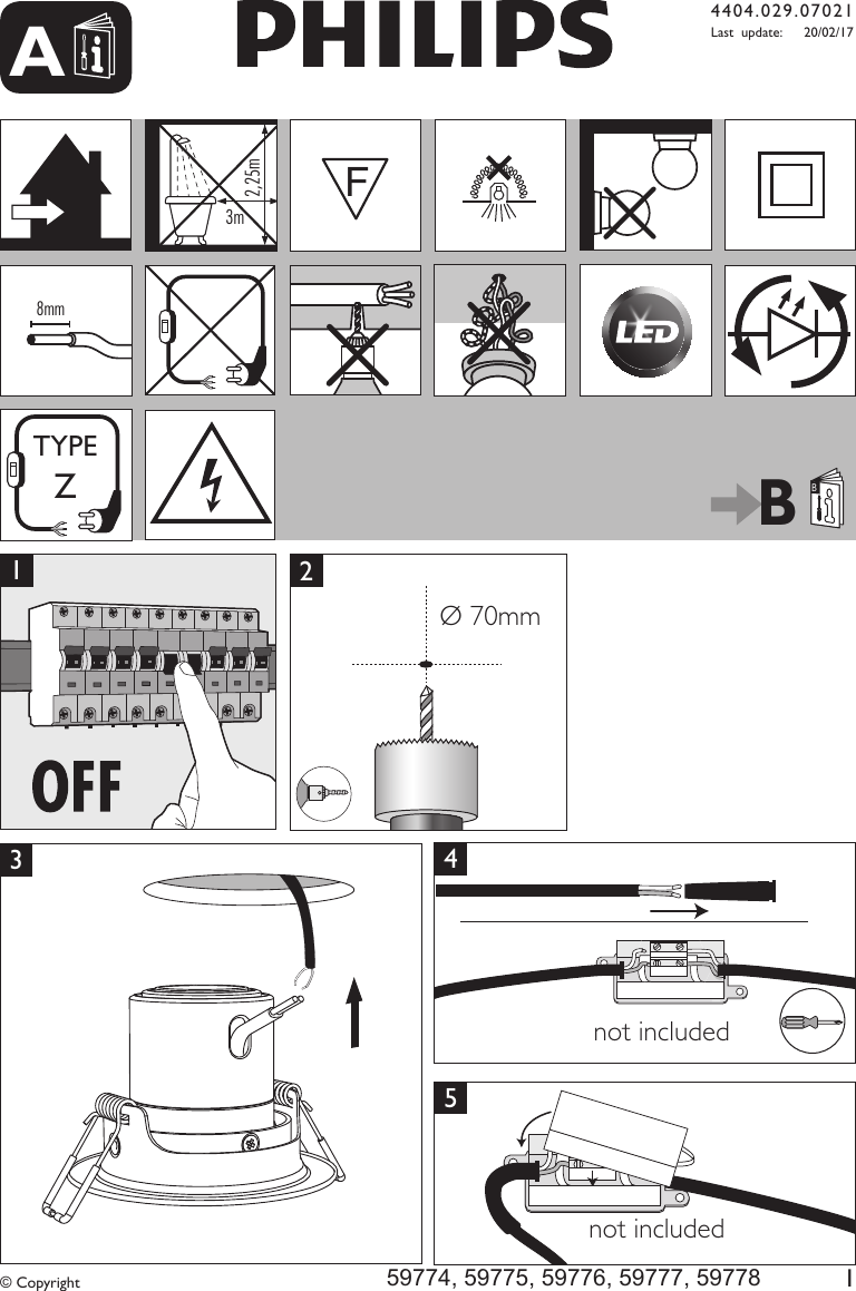 Philips 59774/31/H0 User Manual 快速入门指南 5977431h0 Qsg Aen