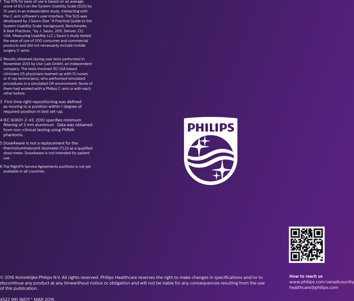 Philips 989806103039 452299116671 User Manual Veradius Unity Mobile C ...