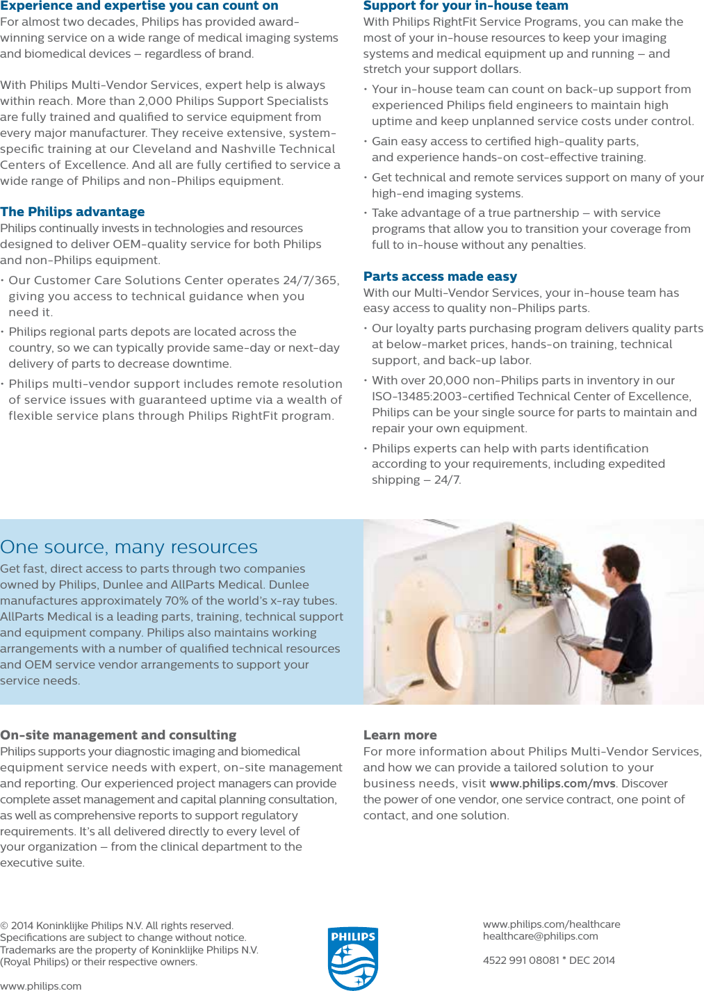 Philips Multi Vendor Services Overview Service