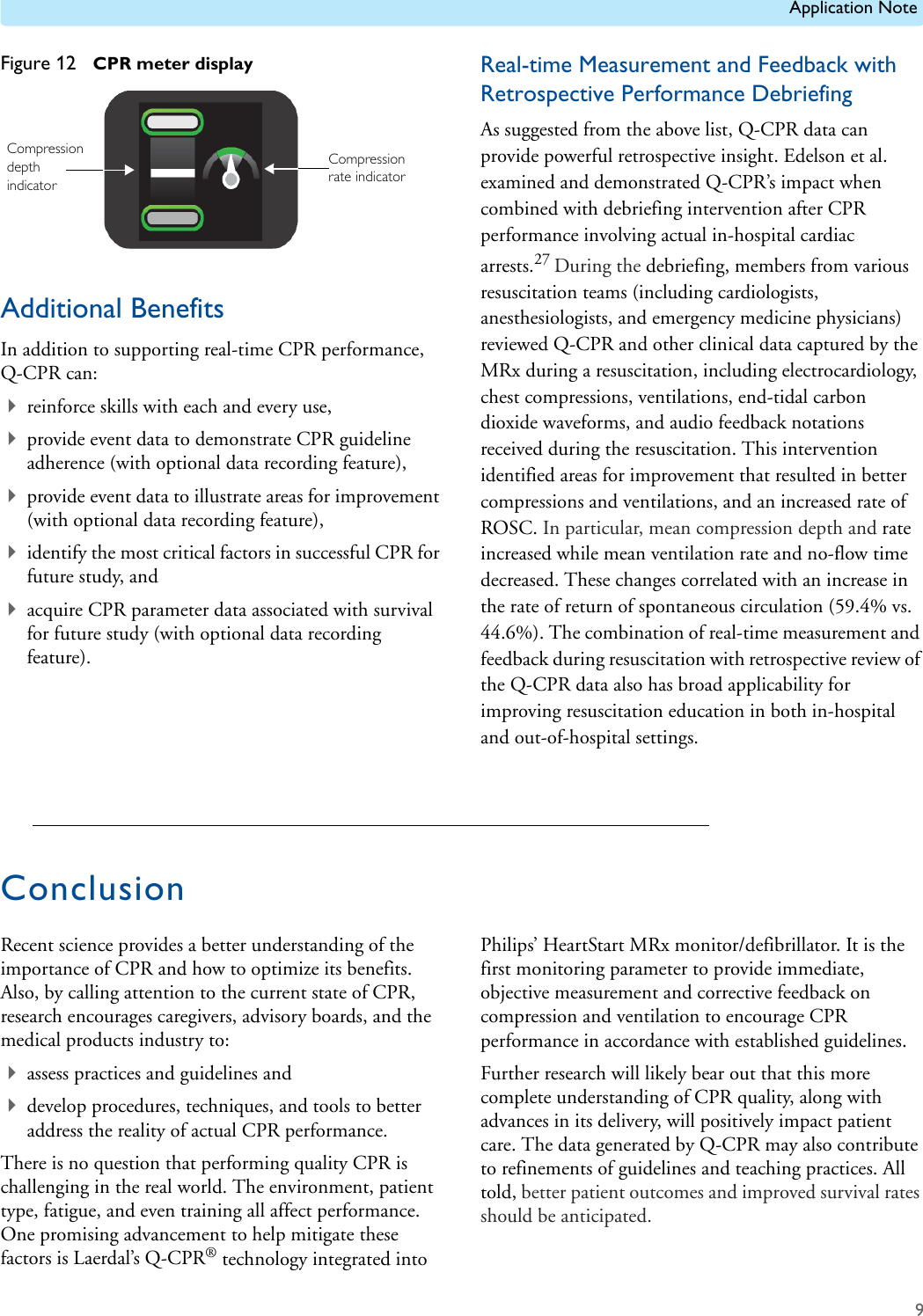 Philips NOCTN89 QCPR App Note_1a User Manual Q CPR Application Note CPR ...