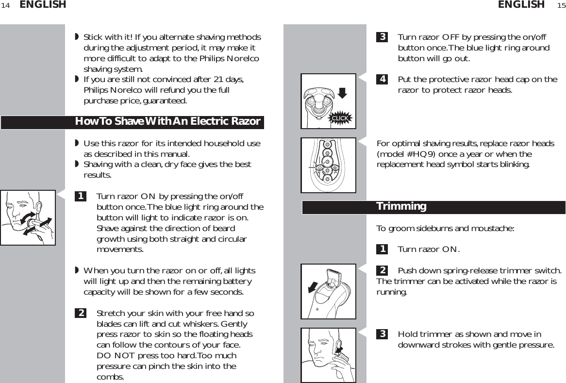 Philips Norelco 8170Xl Users Manual