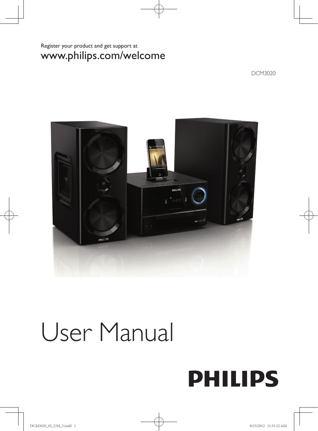 Philips Stereo System Dcm3020 Users Manual