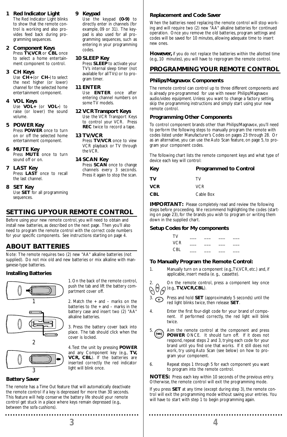 Universal Remote Control Codes List