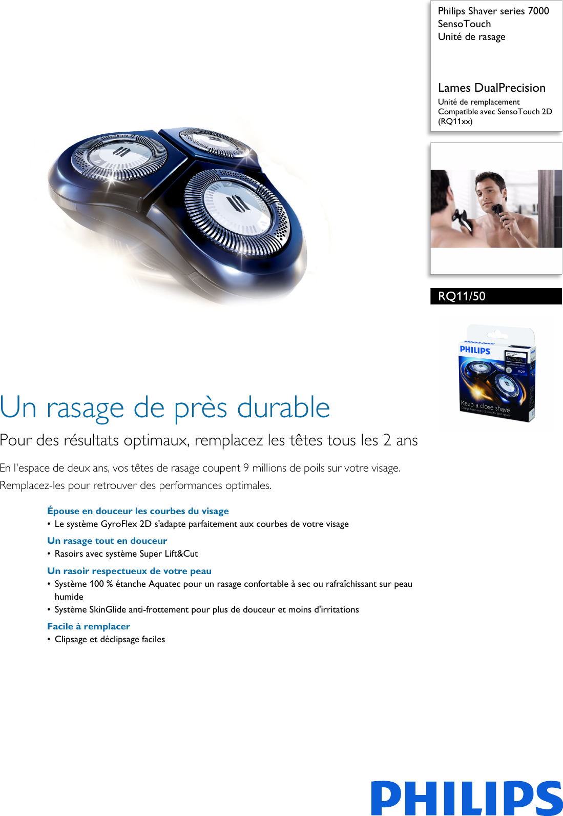 Philips RQ11/50 Leaflet RQ11_50 Released Switzerland (French) User ...