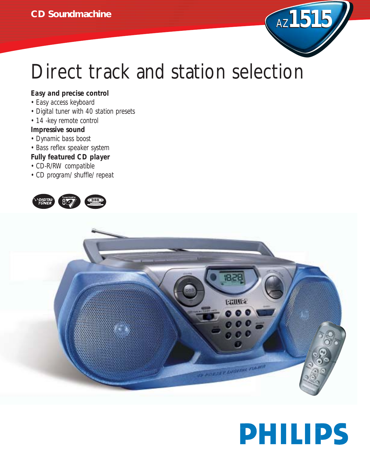 Philips LF_AZ1515_usa Az1515 98 Pss Aenus