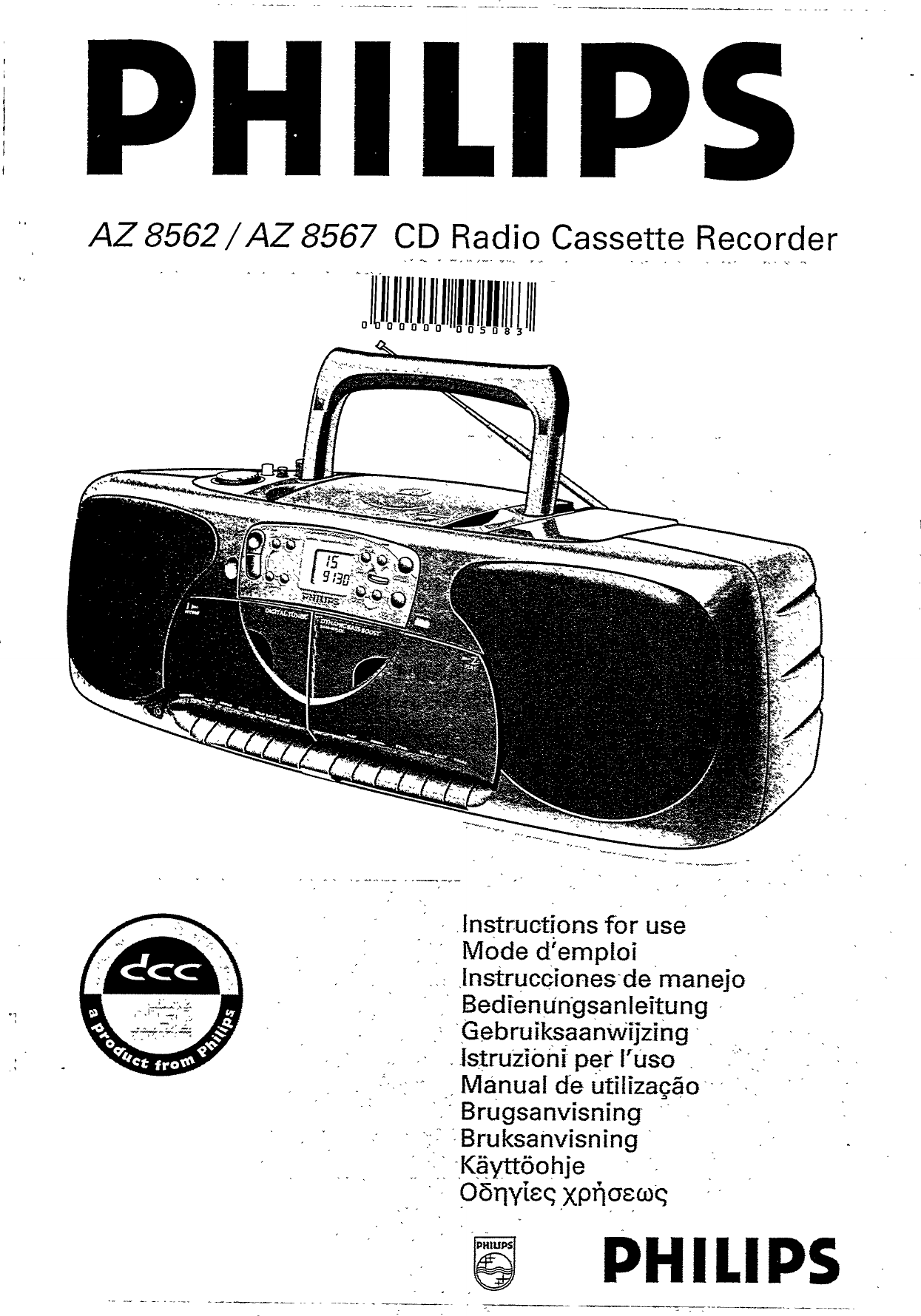 Philips AZ8567/00 Az8567 00 Dfu Fra