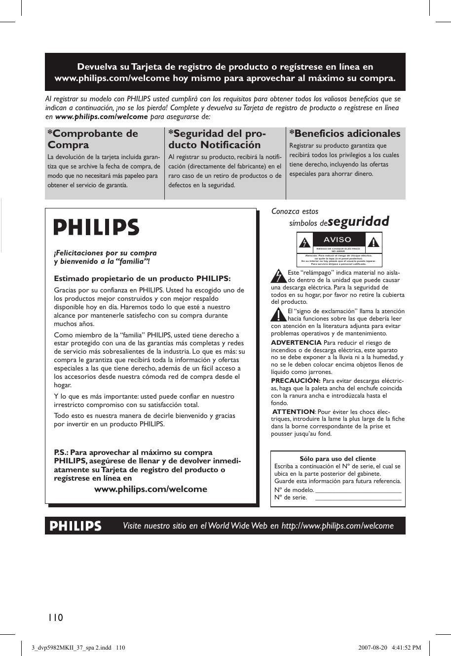 Philips 3 dvp5982MKII 37 spa 2 Dvp5982 37 Dfu Esp