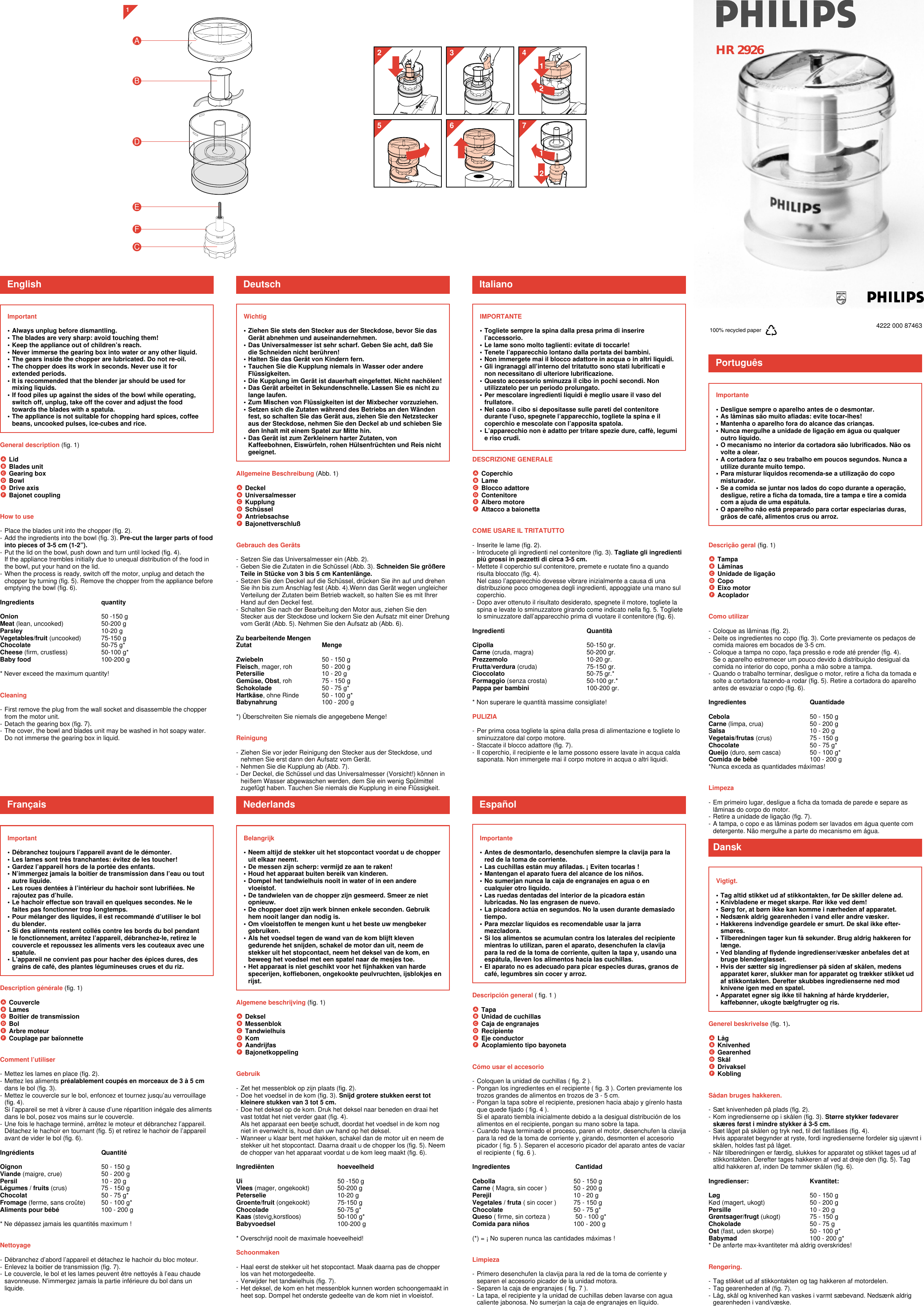 Philips English Hr2926 00 Dfu Esp