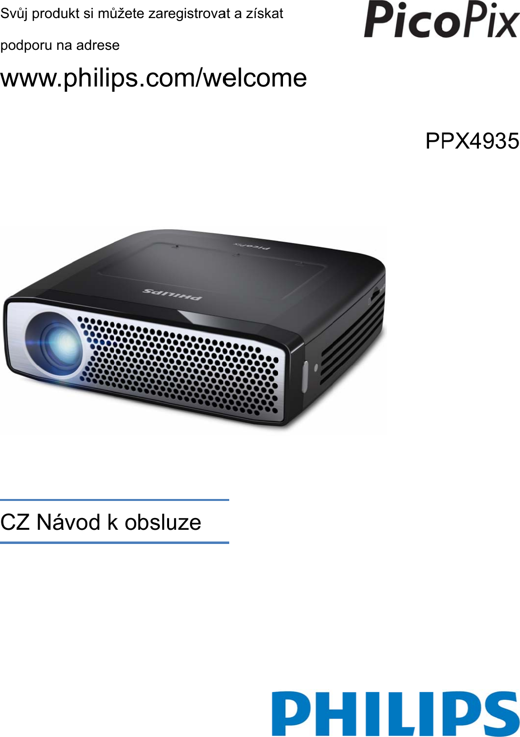 Philips PPX4935_User Manual_CZ Ppx4935 Eu Dfu Ces