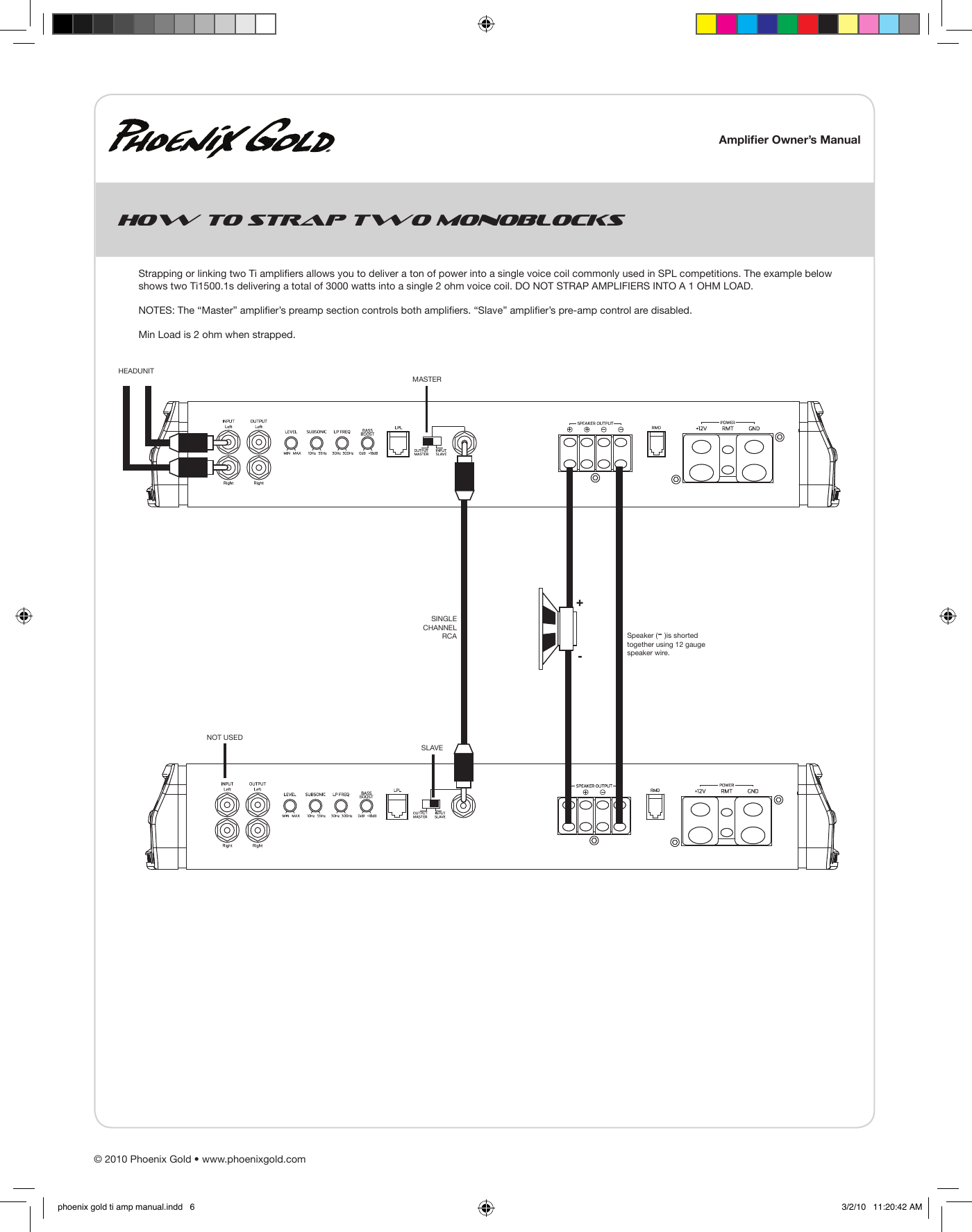 Phoenix Gold Car Amplifier Ti1500 1 Users Manual