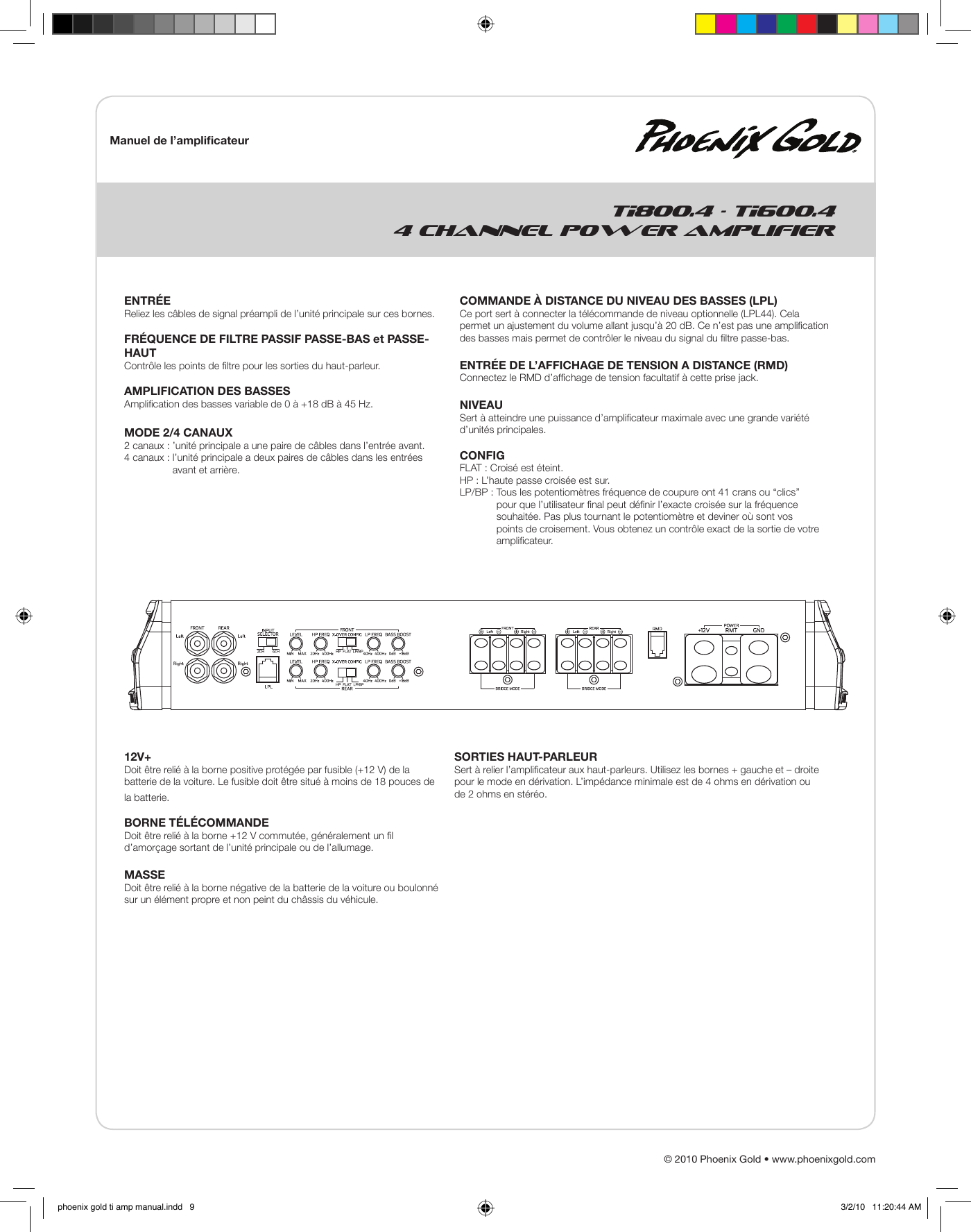 Phoenix Gold Car Amplifier Ti1500 1 Users Manual