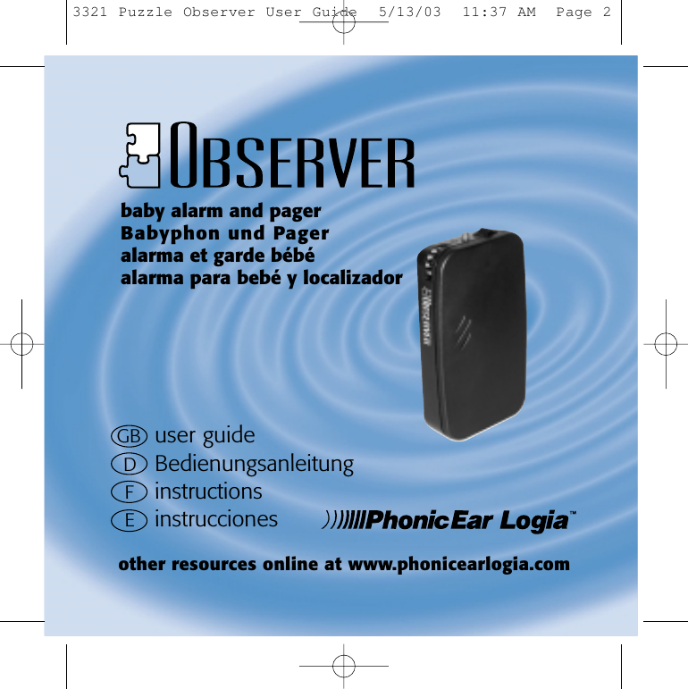 Phonic Ear PEPZT003 Observer User Manual