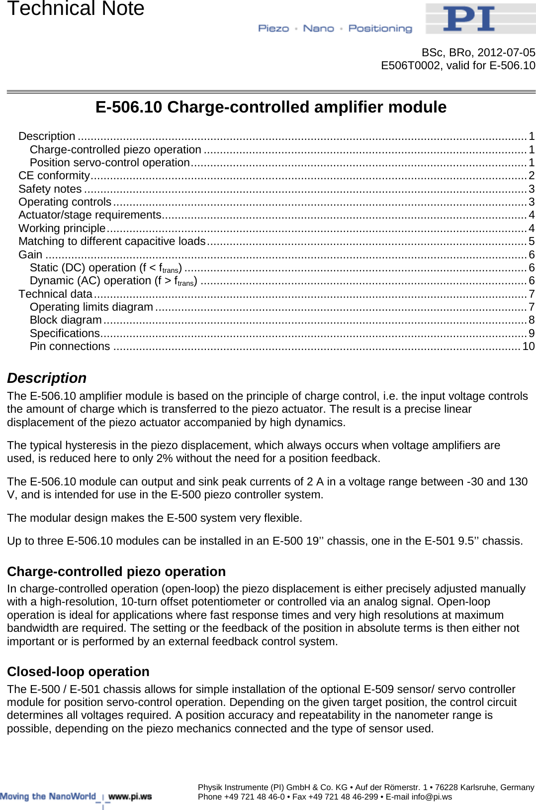 Physik Instrumente . E506T0002