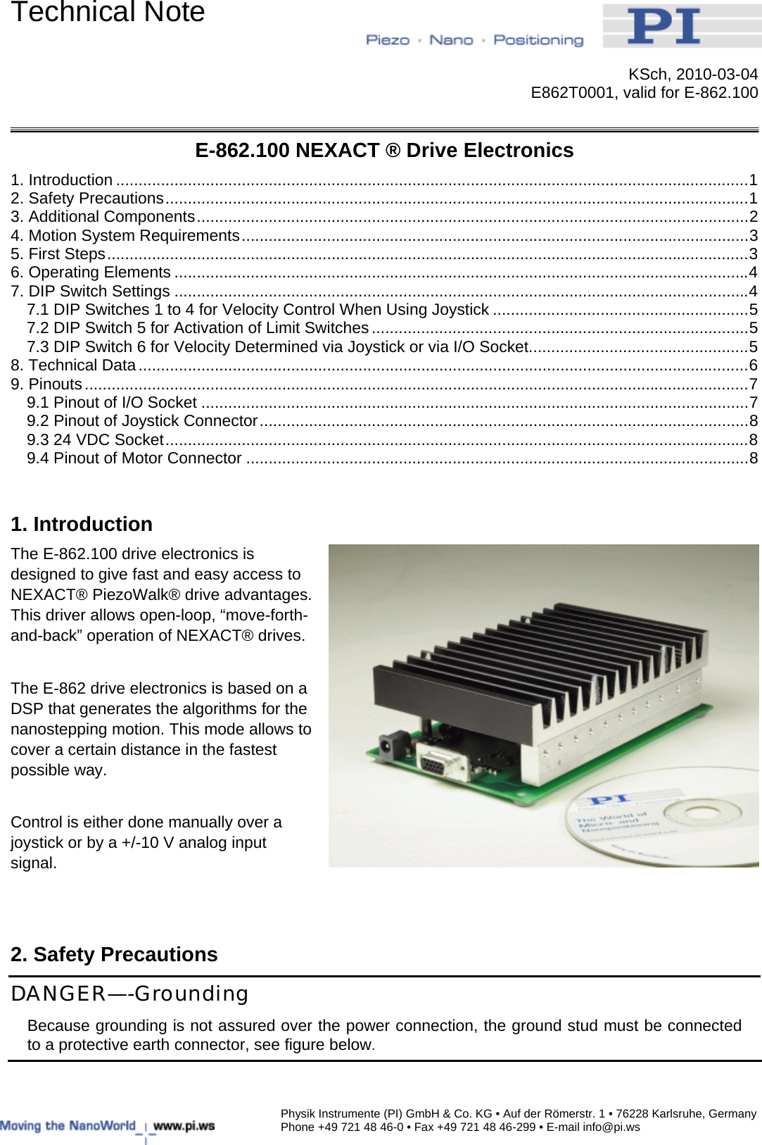 Physik Instrumente . E862T0001