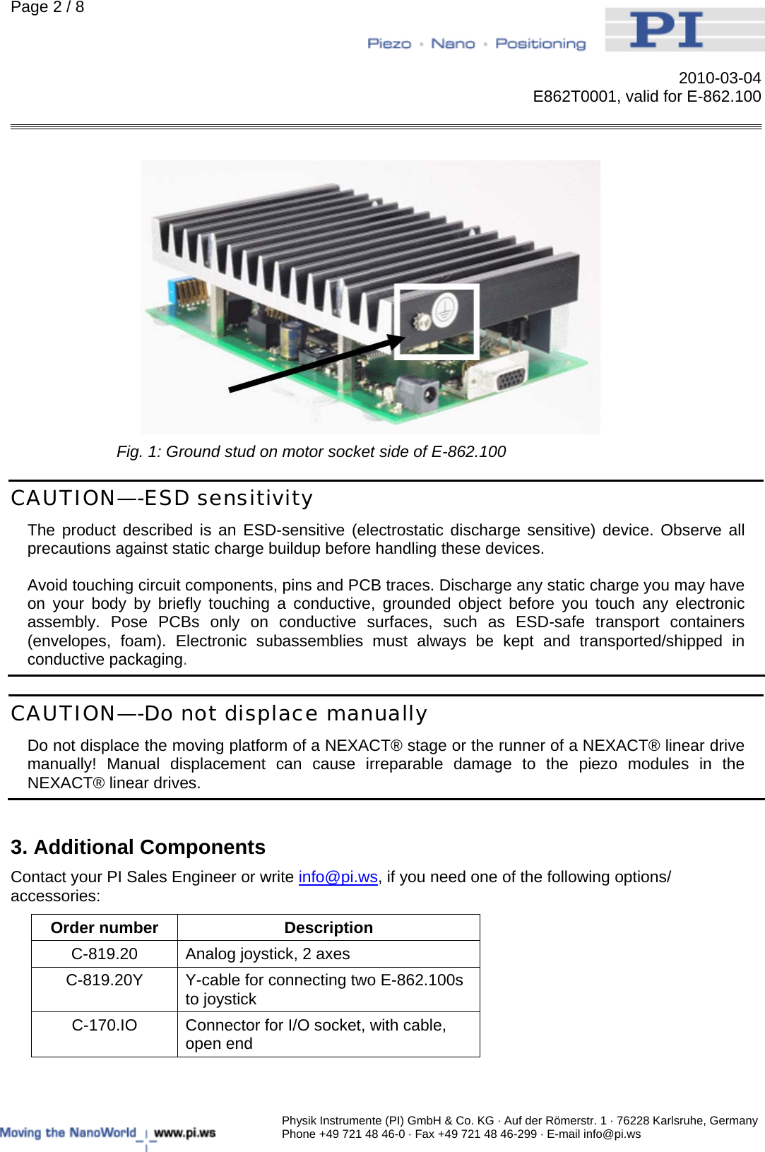 Physik Instrumente . E862T0001