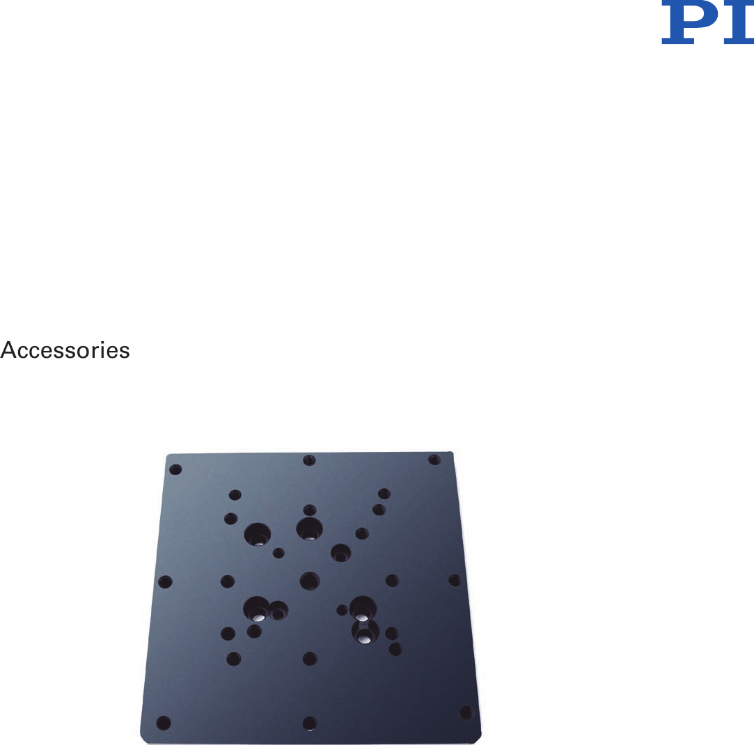 Physik Instrumente PI Overview Accessories M Products
