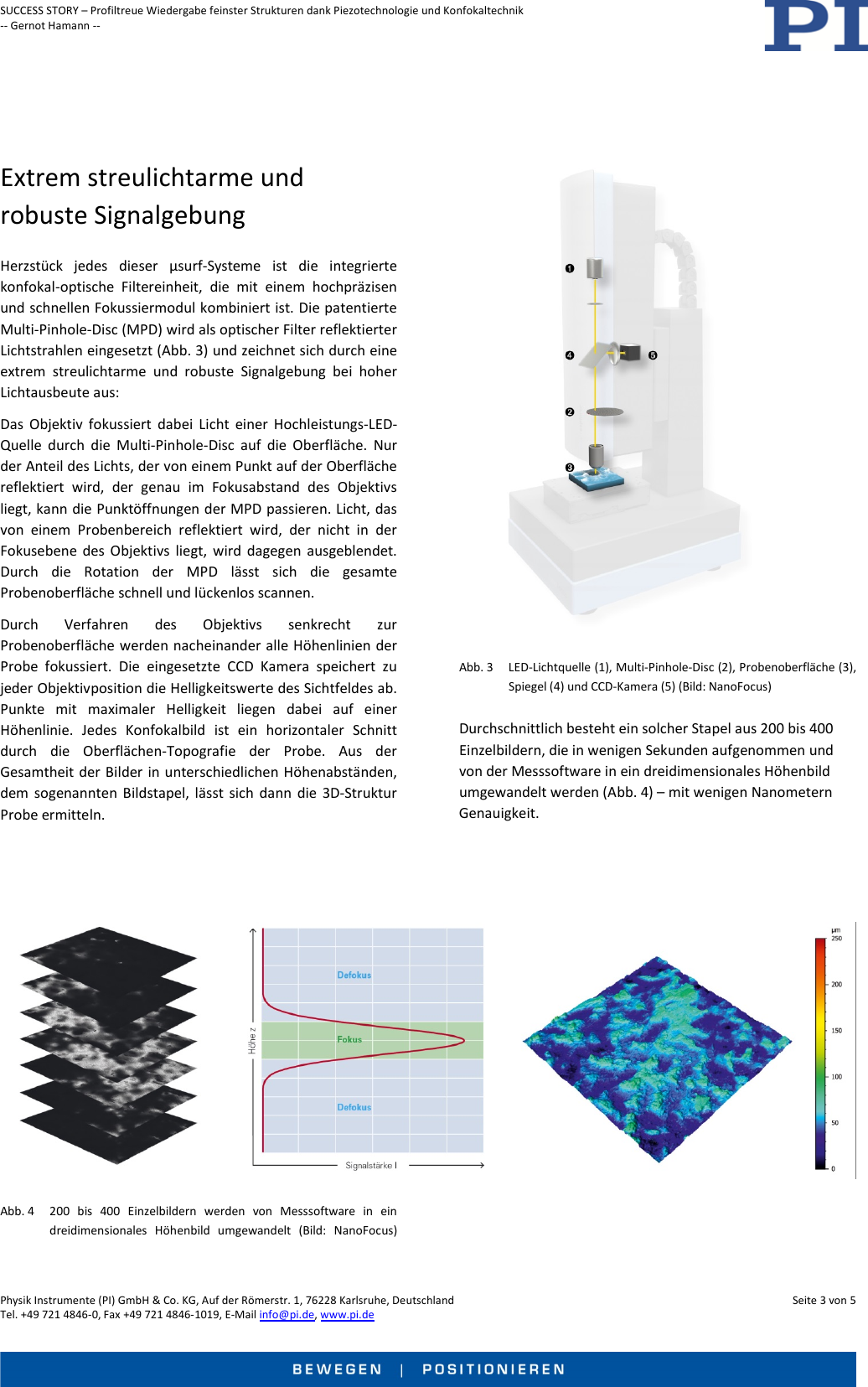 Physik Instrumente PI SUCCESS STORY 3D Oberfl A Chenmesstechnik Pi1135