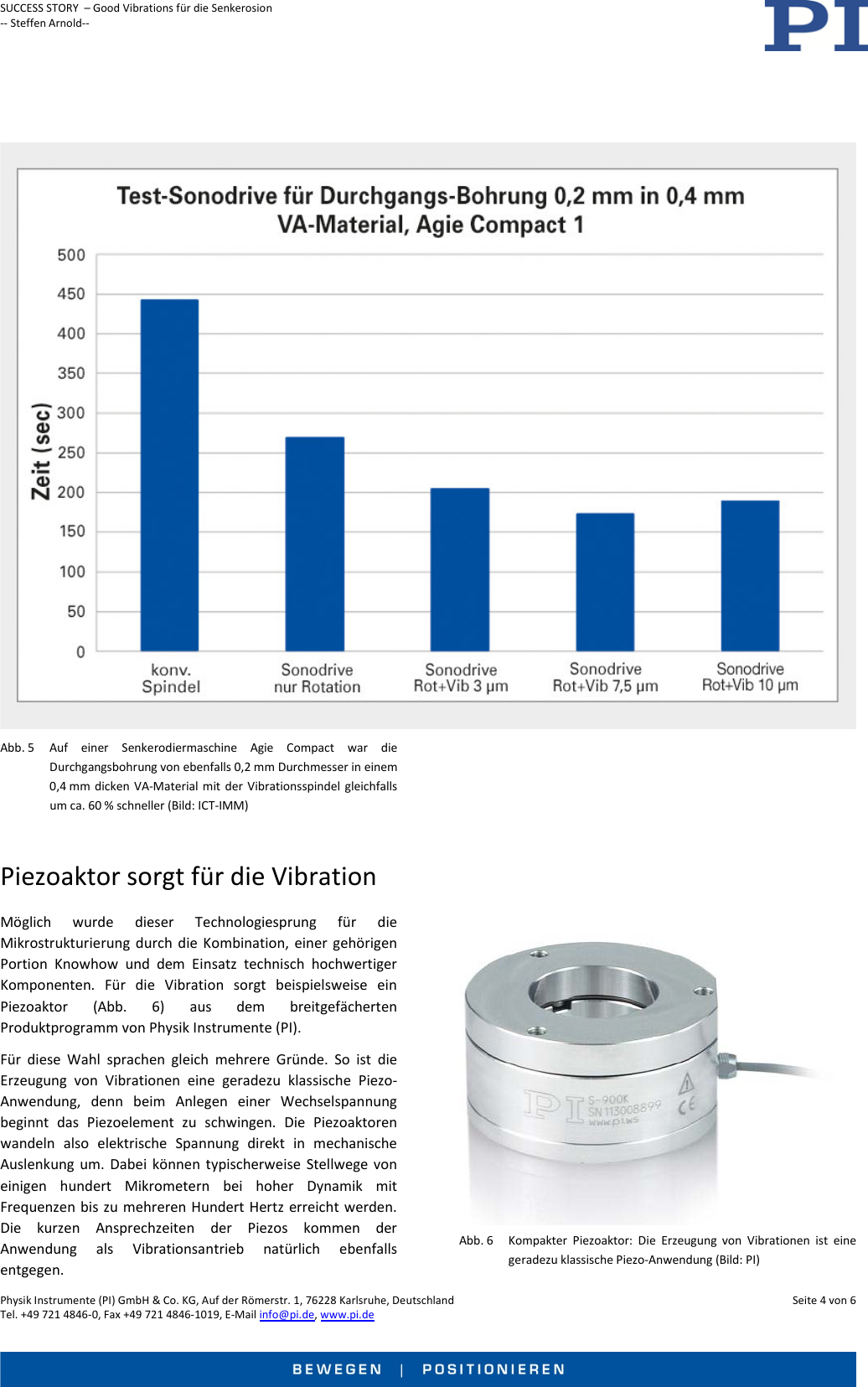 Physik Instrumente PI SUCCESS STORY Good Vibrations Fuer Die ...