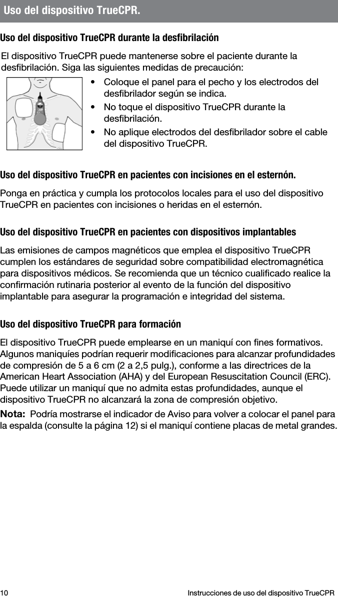 Physio Control TRUCPREV152 TrueCPR User Manual