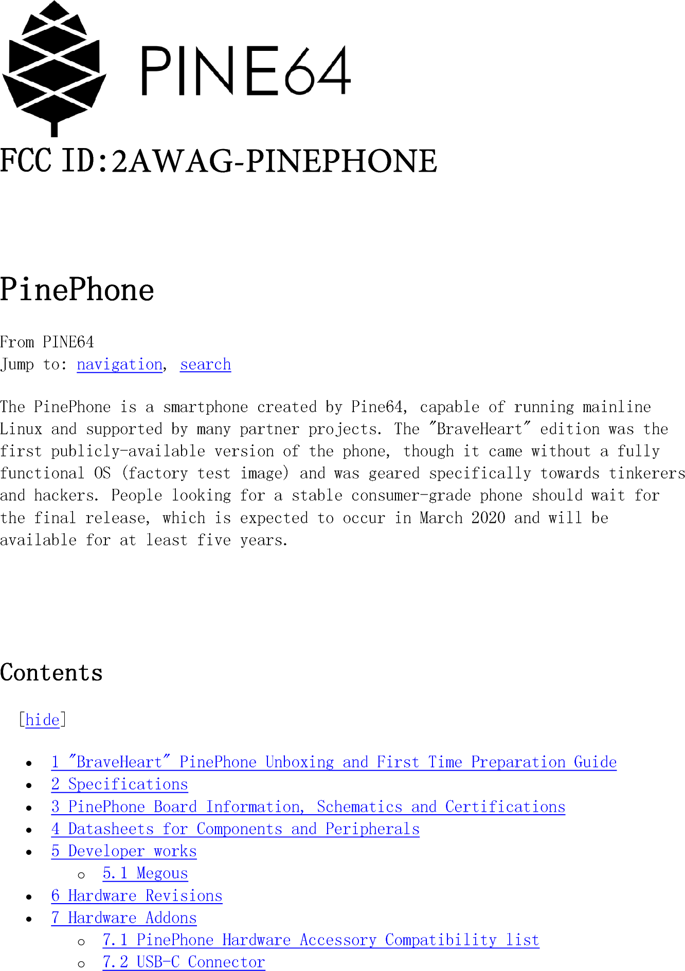 Pine Store PINEPHONE PINEPHONE Discussion and FAQ PinePhone PINE64