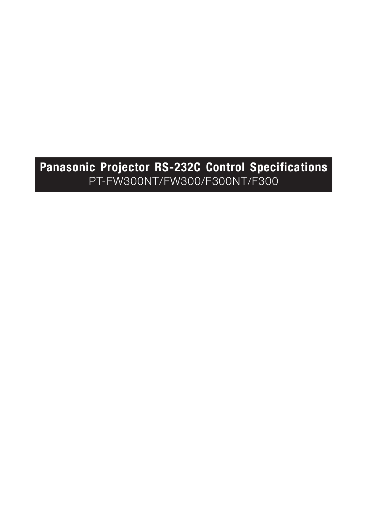 Pioneer RS 232C Control Commands User Manual To The Fdc23c31 4299 4e84 8738 568c133b3ef9