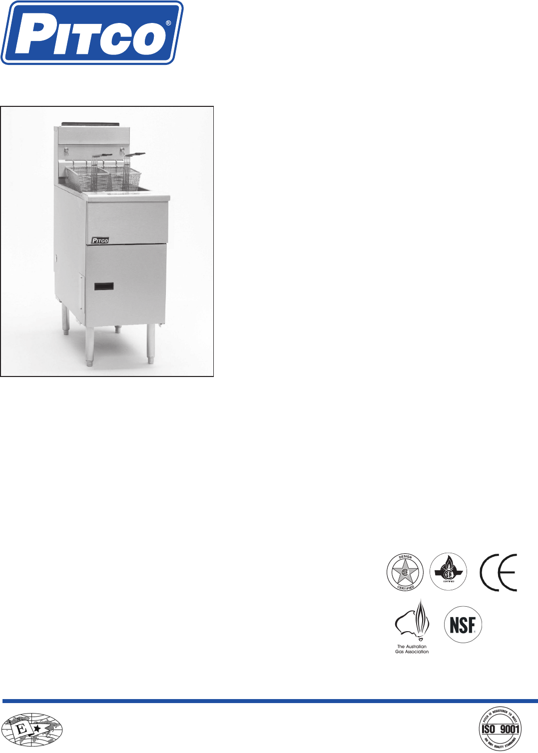 Pitco Frialator Sg14R Users Manual L10 128 Rev 2