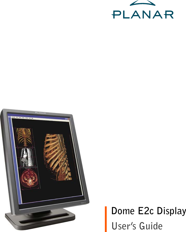Planar E2c Display Dome User's Guide User Manual To The 2d35becf 54ff ...