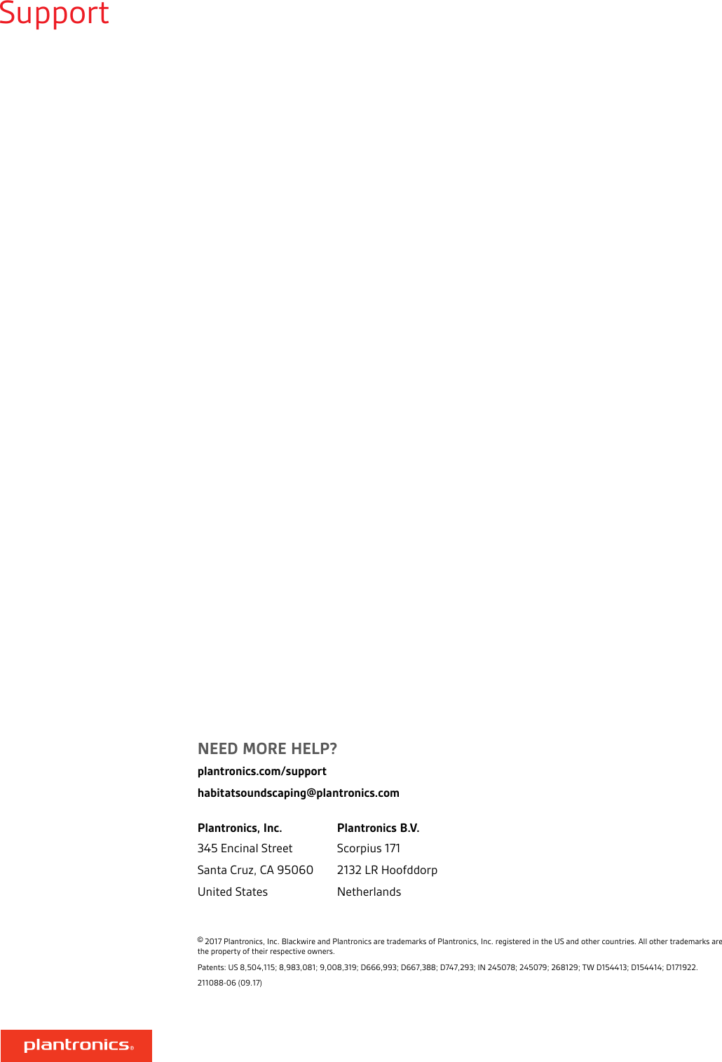 Plantronics Blackwire 3200 ug