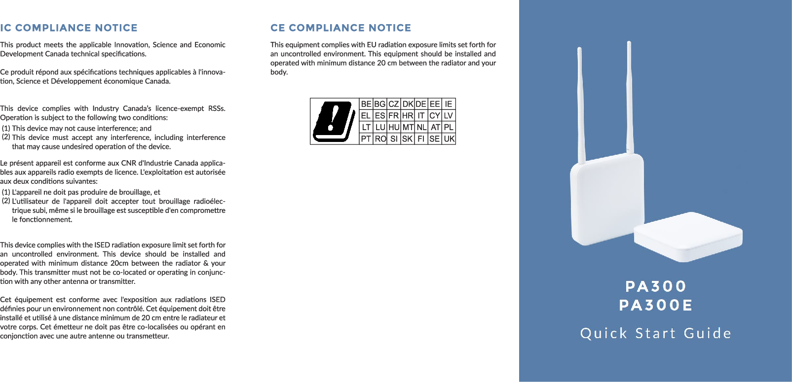Plasma Cloud PA300E WiFi Access Point User Manual
