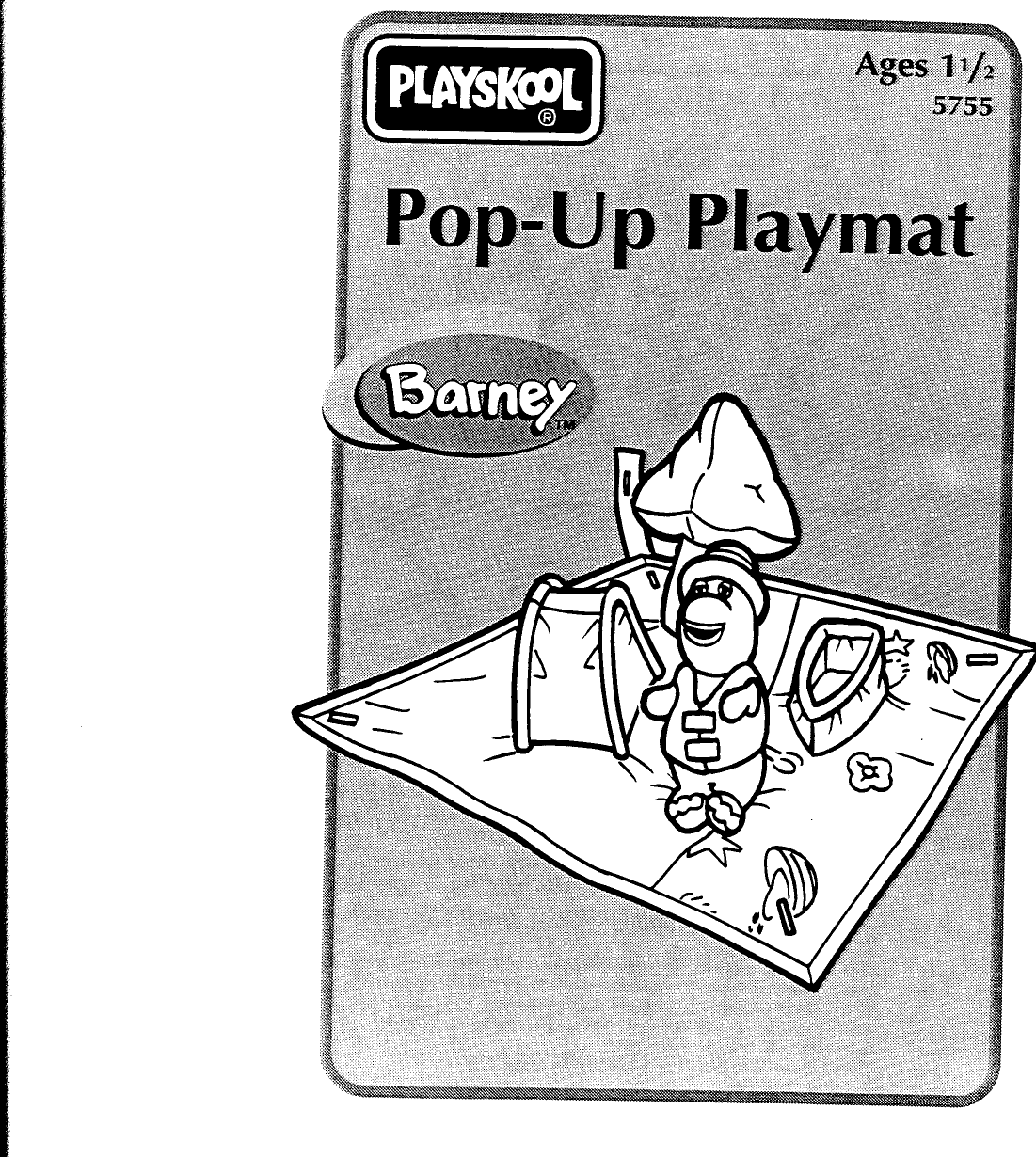 Playskool Barney Pop Up Playmat 5755 Users Manual