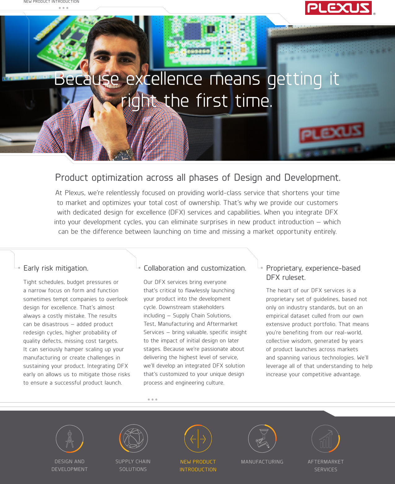 Design for excellence brochure