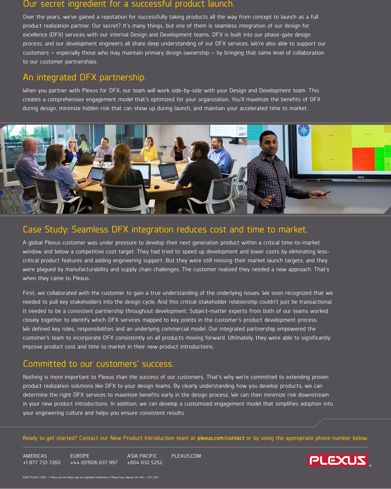 Design for excellence brochure