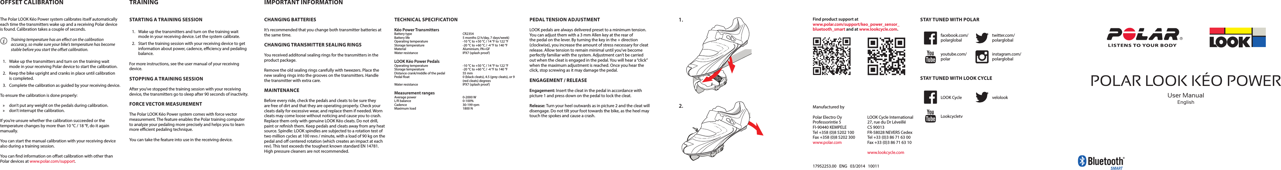 Polar Electro 0K Polar Cycling Power Sensor User Manual