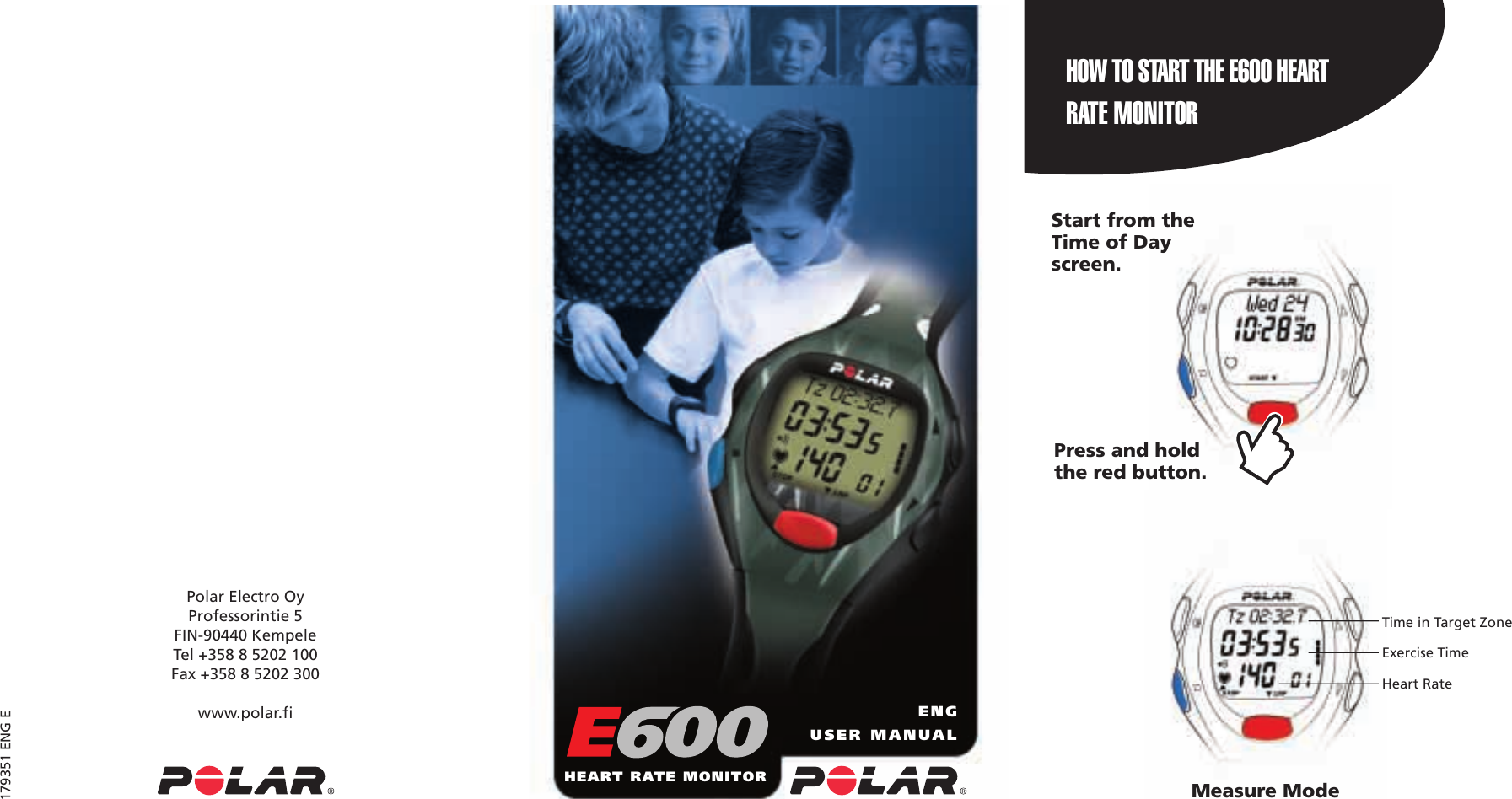 Polar E600 User Guide